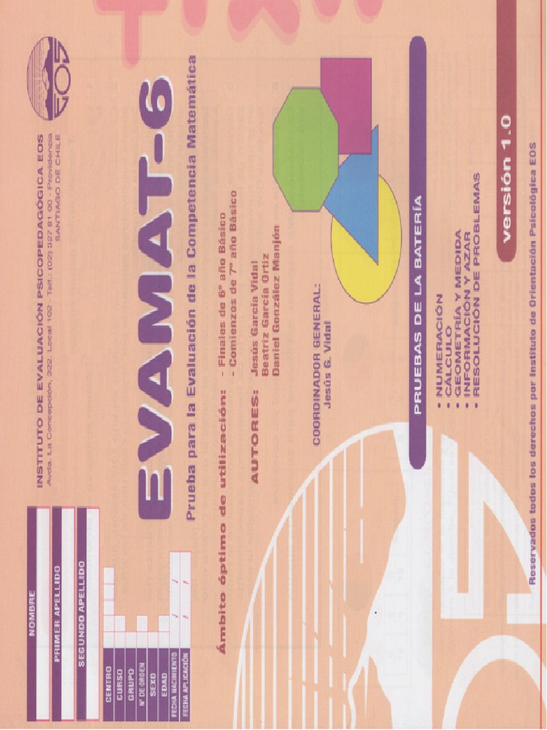 Cuadernillo Evamat 7 | PDF