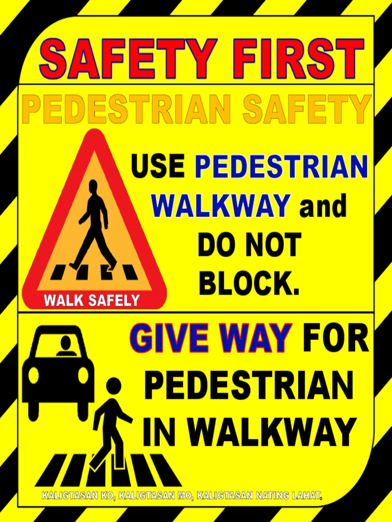 USE and Do Not Block.: FOR Pedestrian in Walkway | PDF