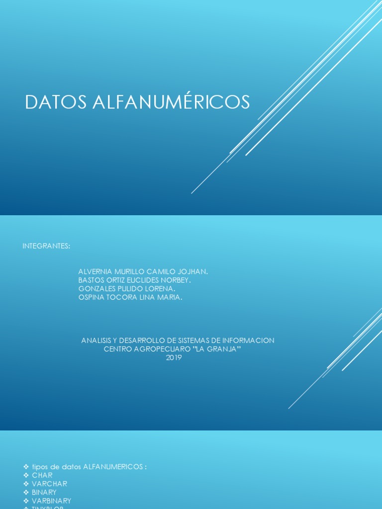 Datos Alfanuméricos | PDF | Byte | Archivo de computadora