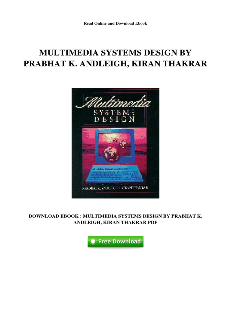 Multimedia Systems Design by Prabhat K Andleigh Kiran Thakrar | PDF ...