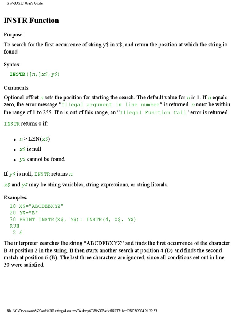 Instr Statement | PDF | Science & Mathematics