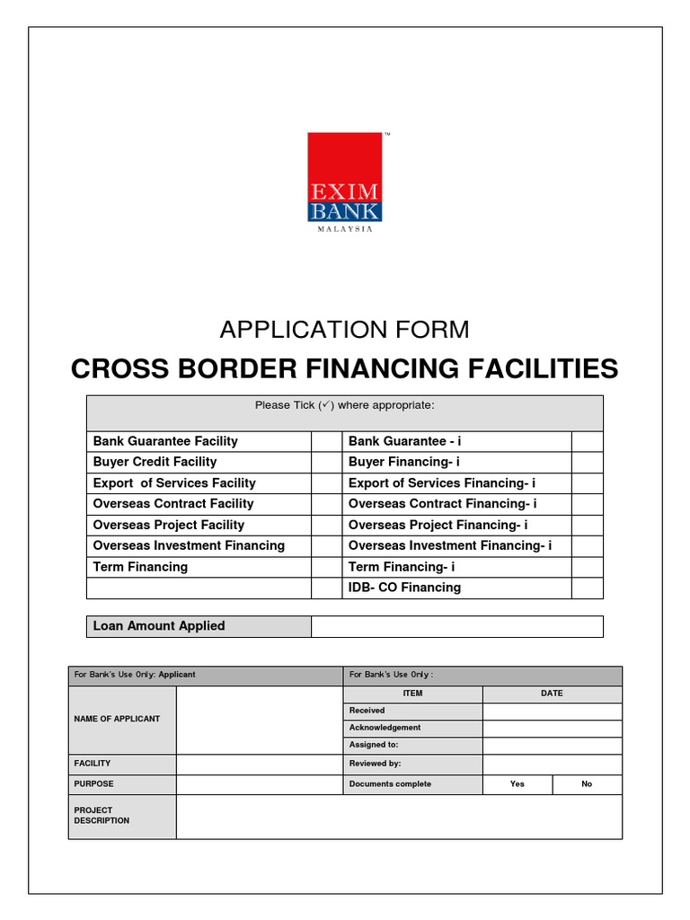 Cross Border Financing Application | PDF | Sovereign State | Board Of ...
