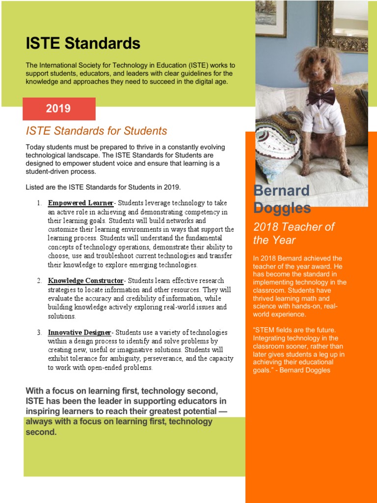 Iste Standards | Download Free PDF | Learning | Behavior Modification