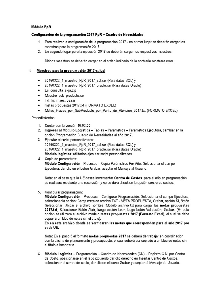 Módulo PPR | PDF | Point and Click | Logística