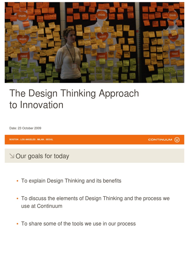 The Design Thinking Approach To Innovation - 23.10.09 | PDF | Design ...