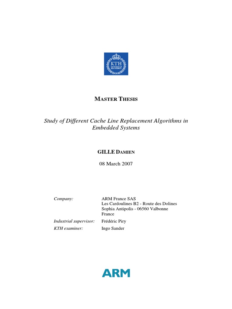 Thesis Damien Gill e 2007 | PDF | Cpu Cache | Cache (Computing)