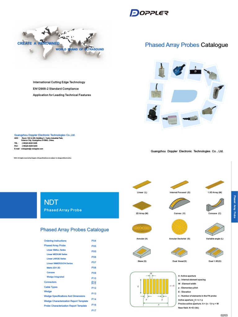 Phased Array Probes - Doppler | PDF | Coaxial Cable | Lens (Optics)