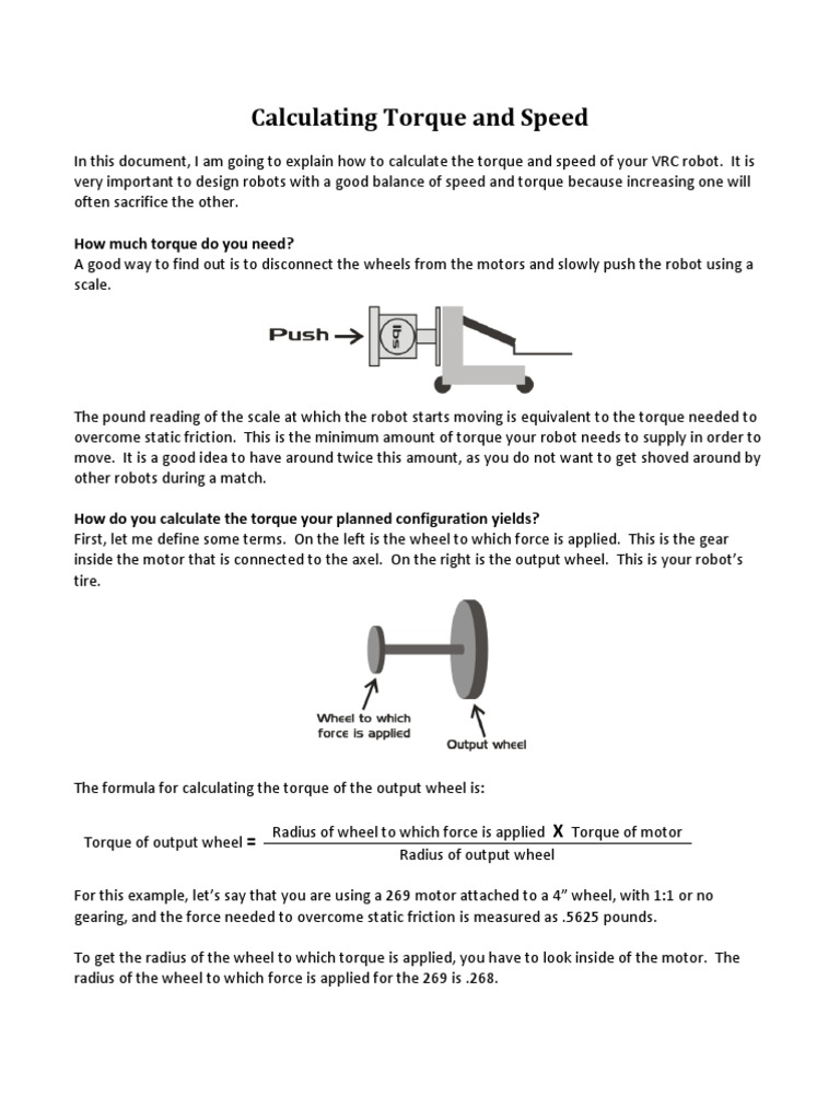 Calculating Torque and Speed: A Guide to Understanding the Relationship ...