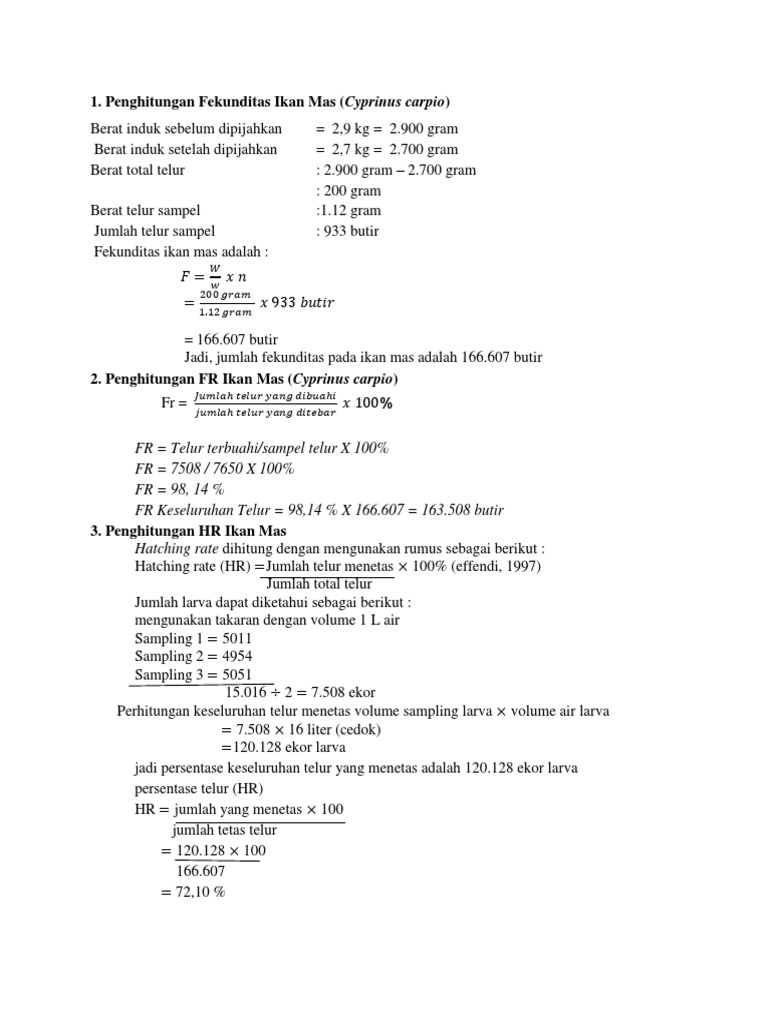 Fekunditas, FR Dan HR | PDF | Kesehatan Holistik