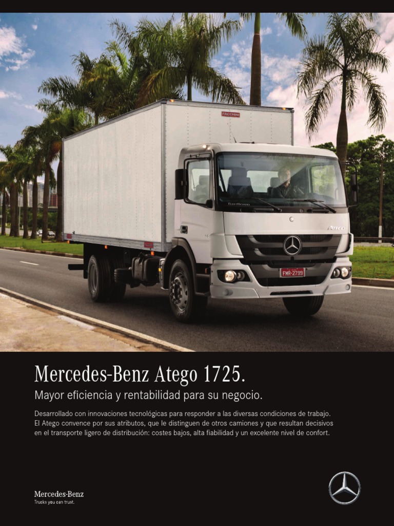 Mercedes-Benz Atego 1725 | PDF | Eje | Camión