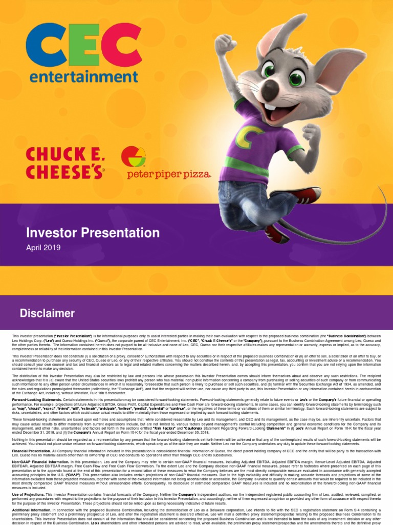 CC Project Cheddar Management Presentation VF PDF | PDF | Prospectus ...