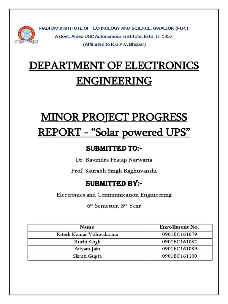 Department of Electronics Engineering: Submitted To | PDF | Electronic Circuits | Printed ...