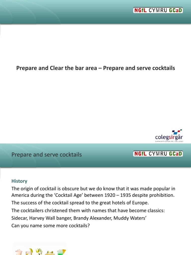 Powerpoint Cocktails | PDF | Cocktails | Drink