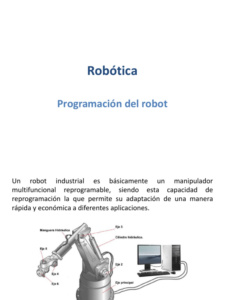 1 Programación de robots | Robot | Tecnología