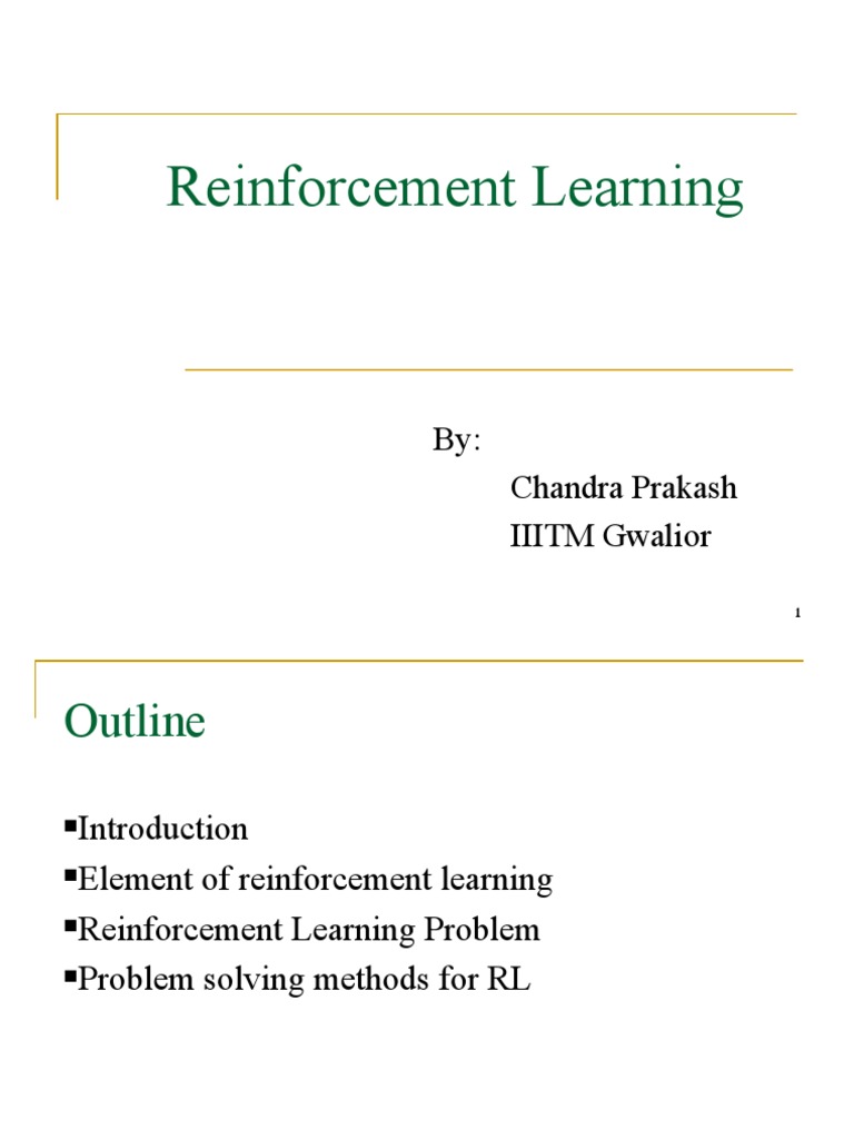 Reinforcement Learning Guide | PDF | Machine Learning | Computational ...