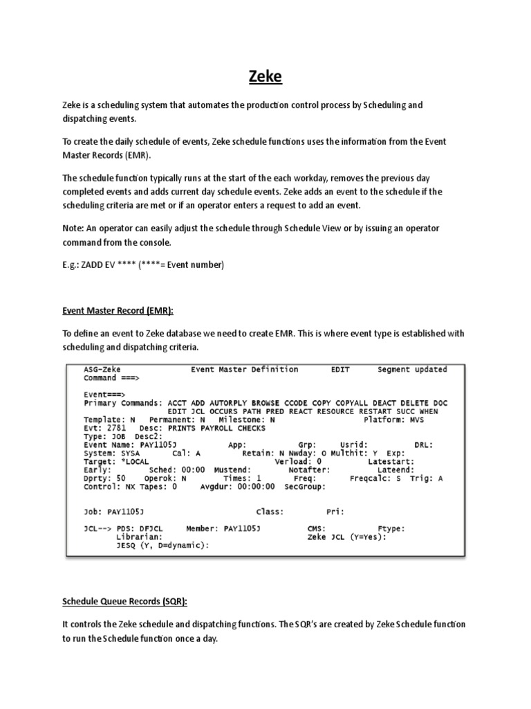 Zeke | PDF | Calendar | Reserved Word