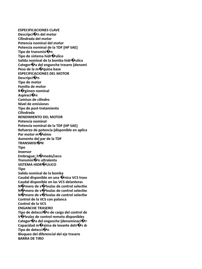 6125D - Serie 6D - Tractores Medianos - John Deere LA | PDF | Eje ...