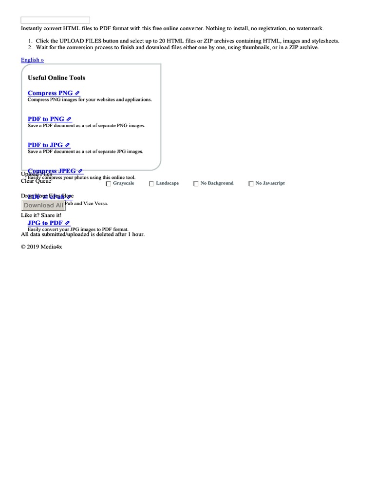 HTML To PDF - Convert HTML Files To PDF | PDF | Zip (File Format ...