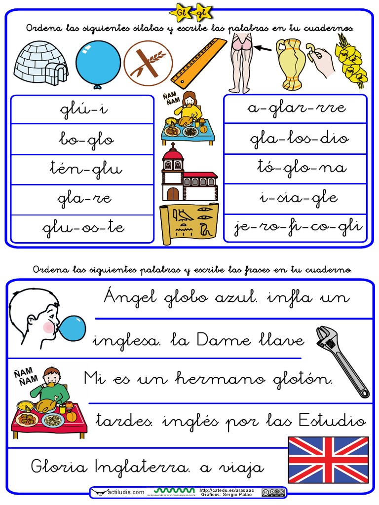 Articulamos Palabras Con GL PDF, 55% OFF