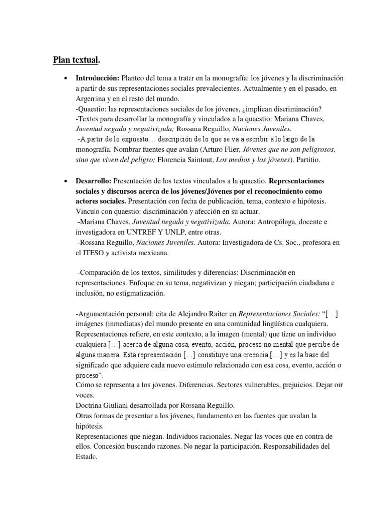 Modelo de Plan Textual | PDF | Comunicación | Cognición