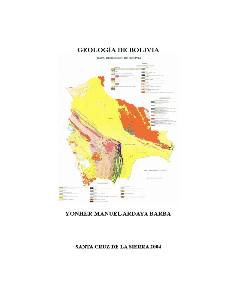 Geologia de Bolivia | PDF | Petróleo | Bolivia
