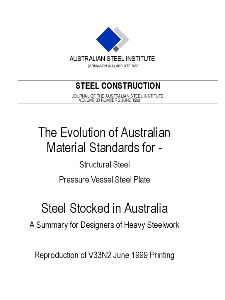 Australian Steel Standards Evolution | PDF | Structural Steel ...