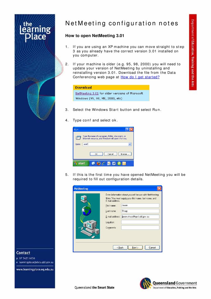 Net Meeting Configuration | PDF | Proxy Server | Microsoft Windows