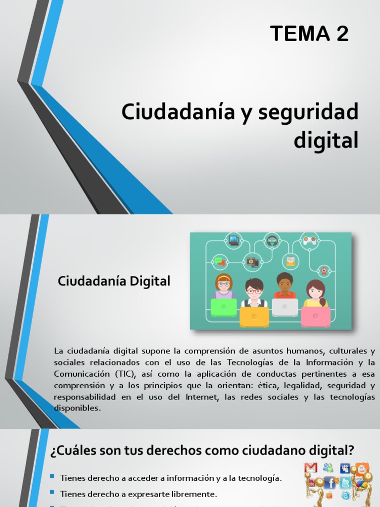 Tema 2: Ciudadanía y seguridad digital | Servicio de redes sociales ...