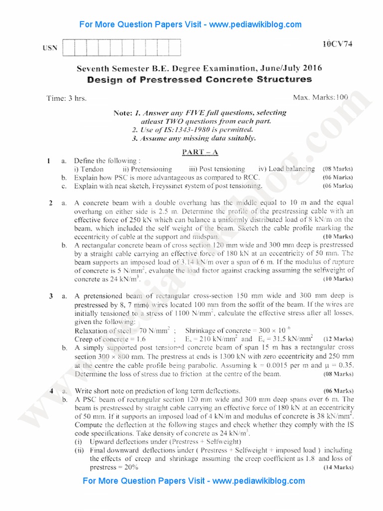 U Boot Civil Eng Seminar | PDF | Beam (Structure) | Prestressed Concrete