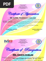 Certificate of Recognition For Feeding Program | PDF