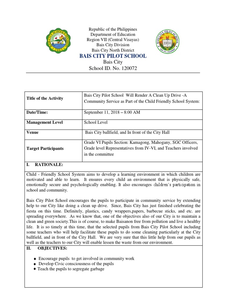 Child Friendly School Act. Design | PDF | Learning | Psychology