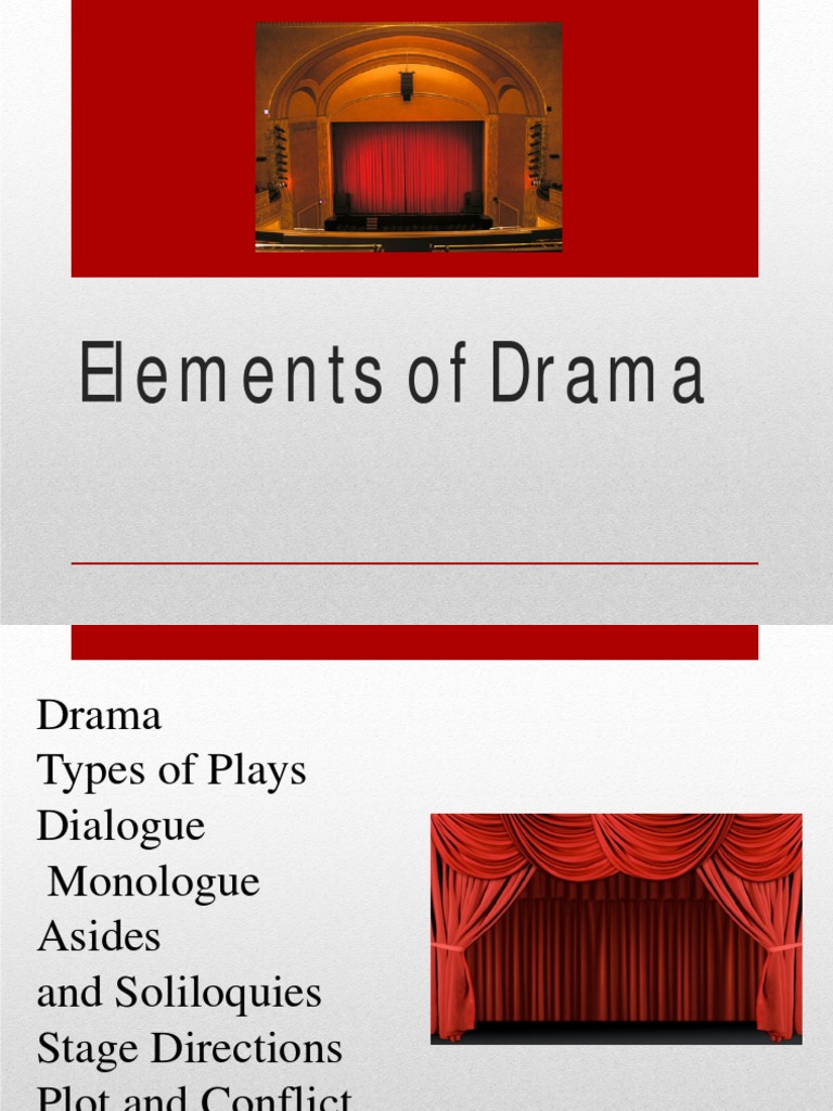Elements of Drama PDF | PDF | Play (Theatre) | Actor