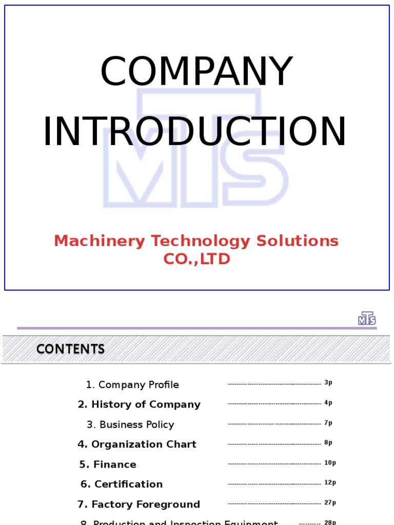 Company Introduction | PDF | Net Income | Valve