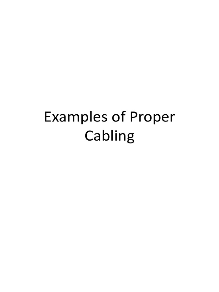 TPM Model For Cabling | PDF