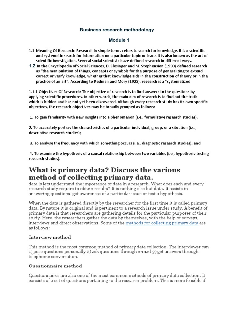 Business Research Methodology | PDF | Sampling (Statistics) | Survey ...