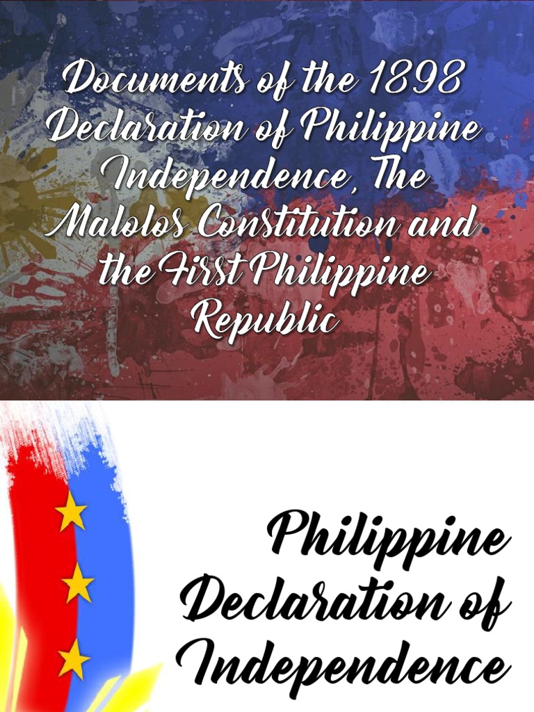Documents of the 1898 Declaration of Philippine Independence