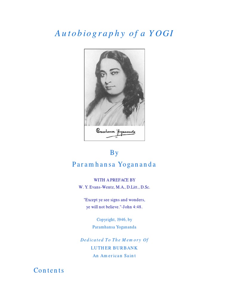 Paramahansa Yogananda Autobiography of A Yogiz-Liborg PDF | PDF ...