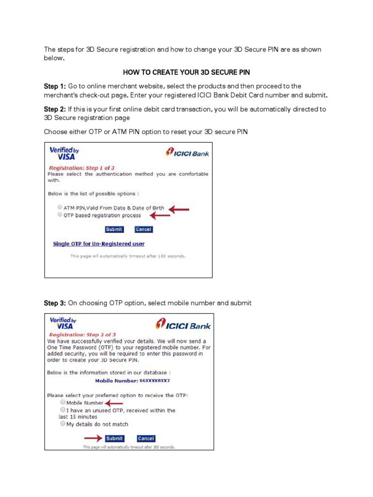 3d Secure Registration PDF | PDF