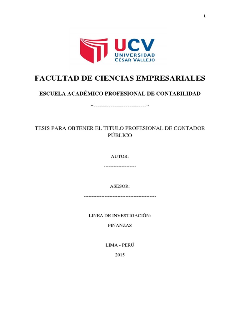 Caratula Ucv | PDF