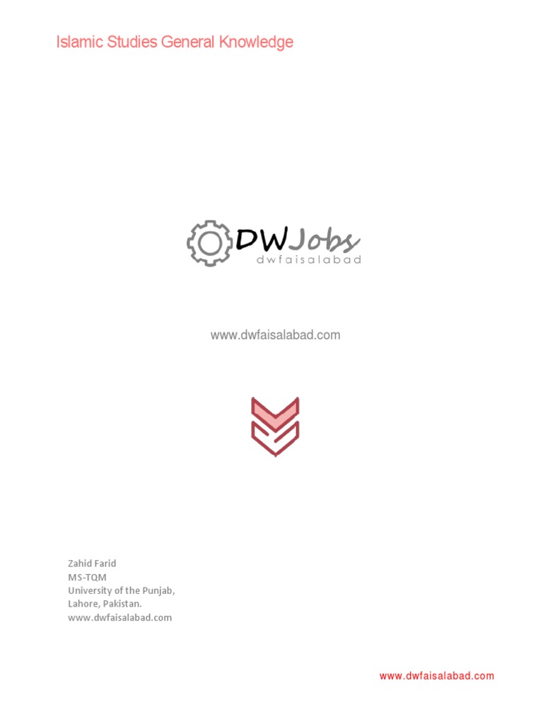 Caravan General Knowledge MCQs | PDF | Prophets And Messengers In Islam ...