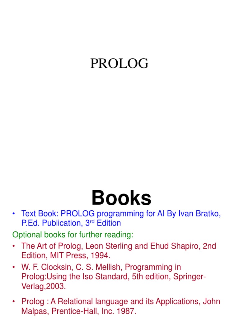 1 Prolog | PDF | Programming Language | Clause