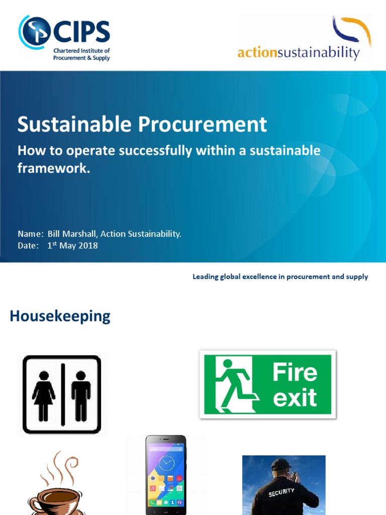 CIPS Sustainable Procurement Presentation - 01 05 18 PDF | PDF ...