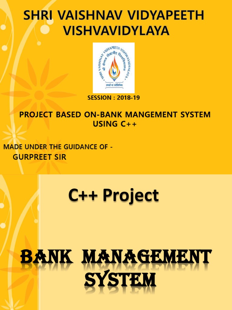 Bms (BANKING MANAGEMENT SYSTEM) | PDF | Banks | Service Industries