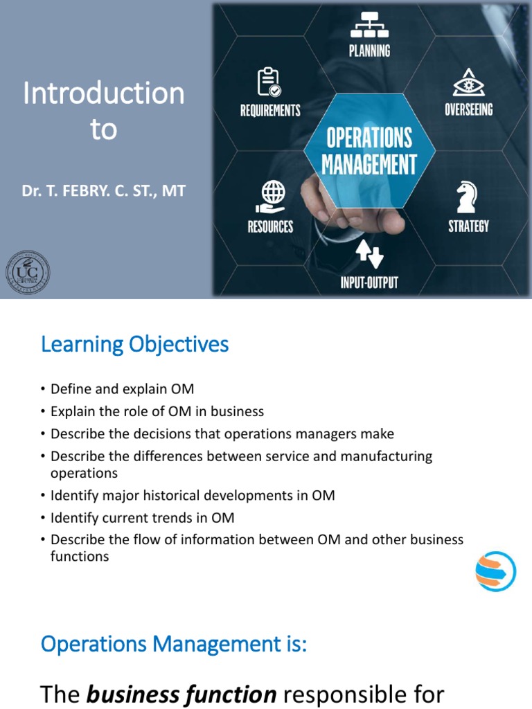 Introduction To Operations Management | PDF | Operations Management ...