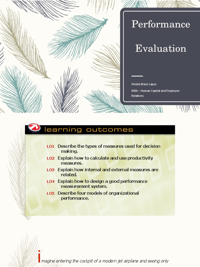 Operations Management: Performance Evaluation | PDF | Cost | Marketing
