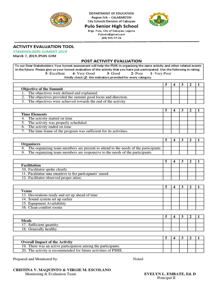 STAKEHOLDERS SUMMIT M and E Report | PDF | Business
