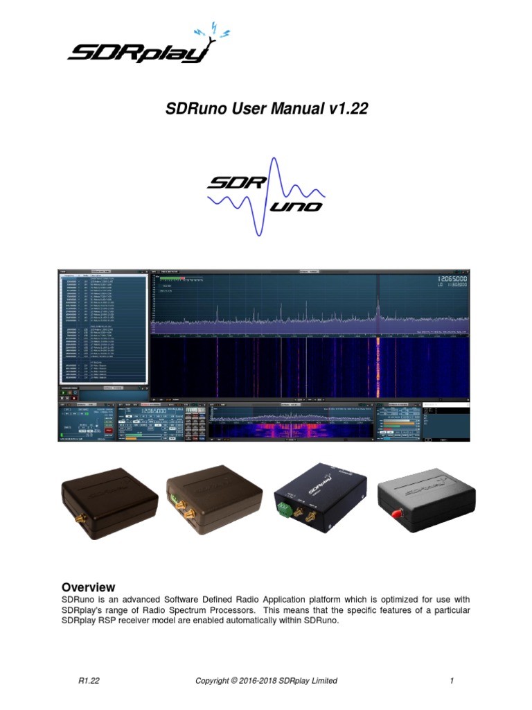 Sdruno User Manual V1.22 | PDF | Signal To Noise Ratio | Computer File