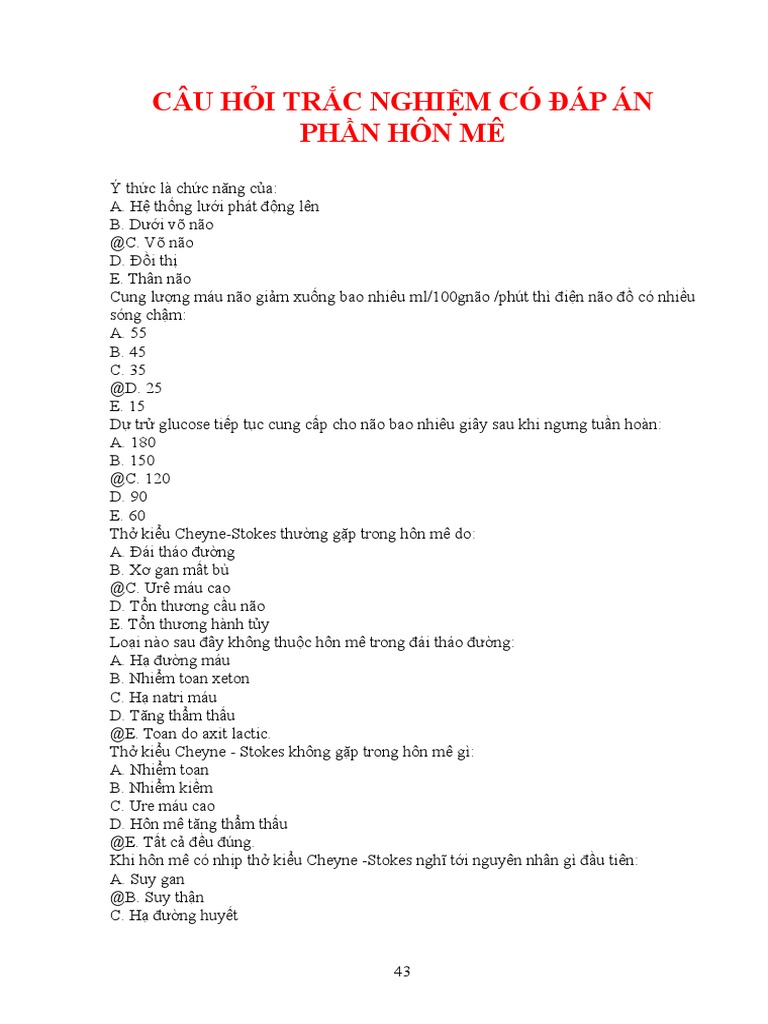 (123doc) Cau Hoi Trac Nghiem Co Dap An Phan Hon Me | PDF