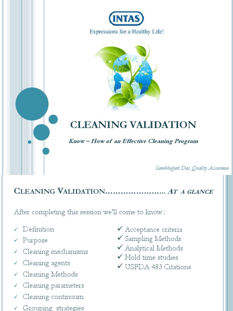 Cleaning Validation: Know - How of An Effective Cleaning Program | PDF ...
