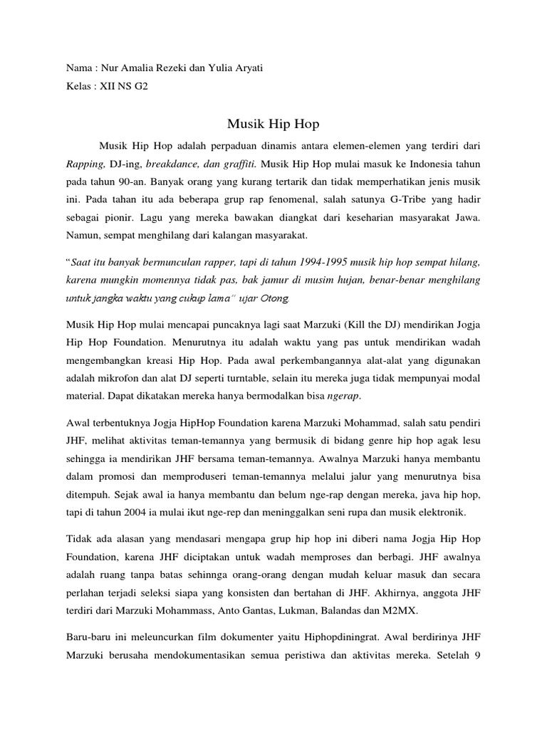 Musik Hip Hop | PDF